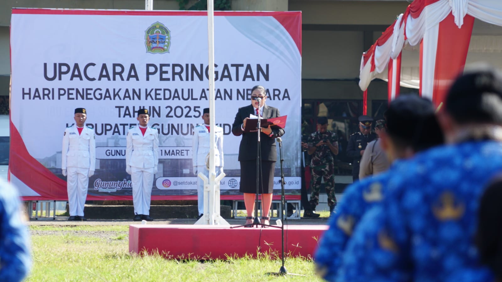 Bupati Gunungkidul Endah Subekti Kuntariningsih Pimpin Upacara ...